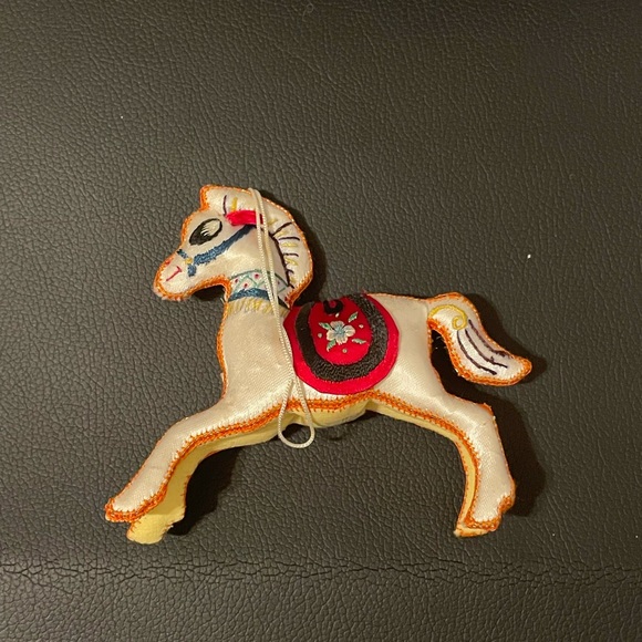 Holiday | Vintage Cloth Carousel Horse Christmas Ornament | Poshmark